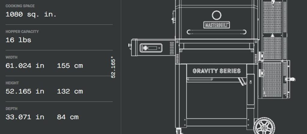Masterbuilt Gravity Series 1050 Digital Charcoal Grill + Smoker - X-BBQ ...