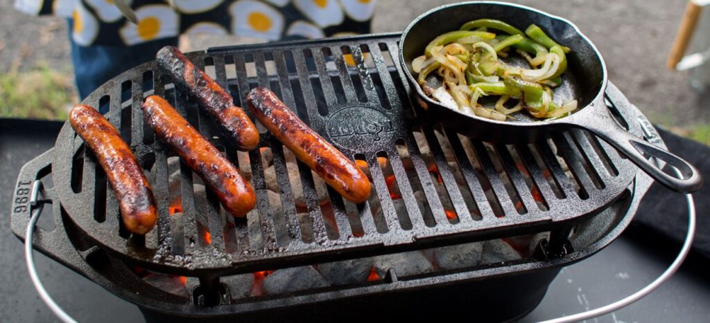 Lò nướng Lodge Cast Iron Sportsman's Grill - X-BBQ Grill Vietnam