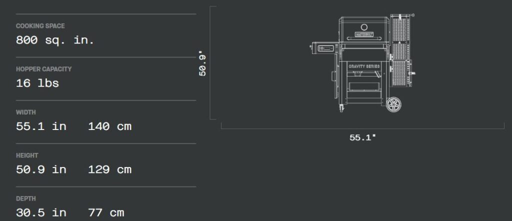 Masterbuilt Gravity 800 Digital Charcoal Griddle + Grill + Smoker - X ...